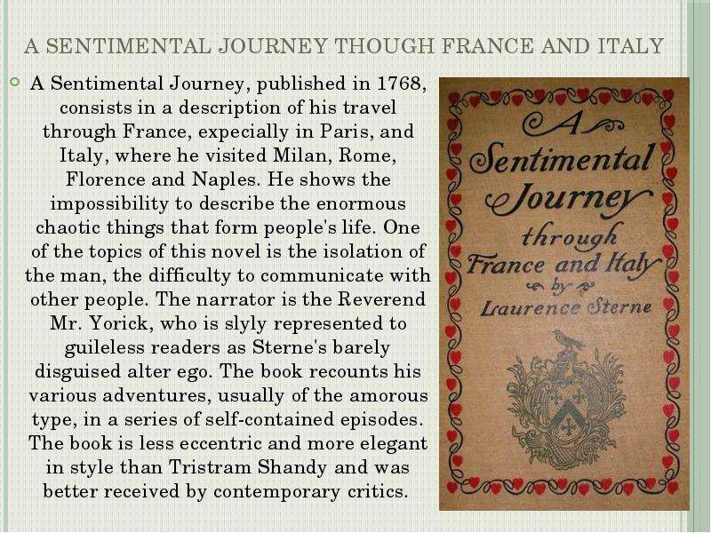 English Sentimentalism Laurence Sterne (1713-1768) The crown and ...